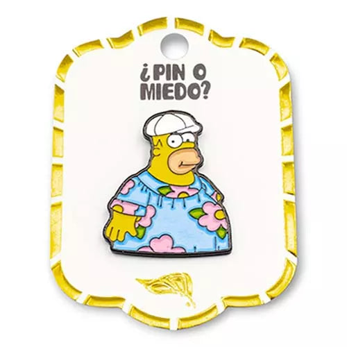 Pin metálico Homero Simpson con vestido – crearteoficial